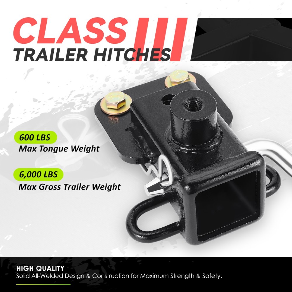 2019-2023 Ram 1500 2" Class-3 Trailer Towing Hitch Receiver Assembly ...