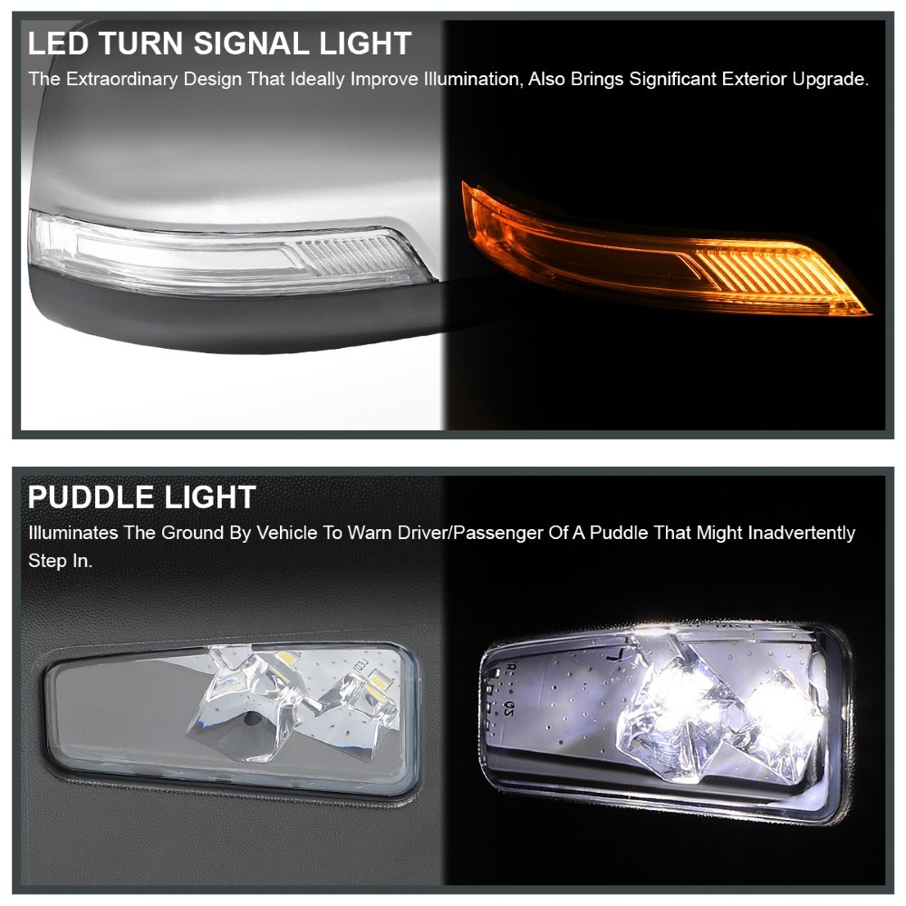 2019-2024 Dodge Ram 1500 Power+Heated Glass, Turn Signal, Puddle Light ...