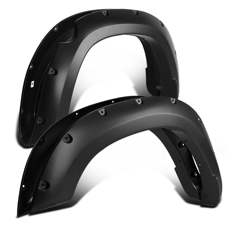 2019-2021 Dodge Ram 1500 Pocket Rivet-Style Fender Flares - Smooth Black