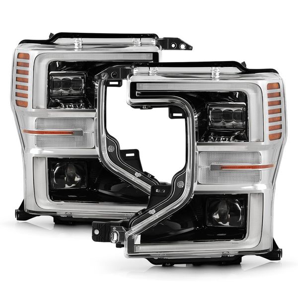 2020-2022 Ford F250|F350 SuperDuty Chrome Trim Full LED Headlights ...