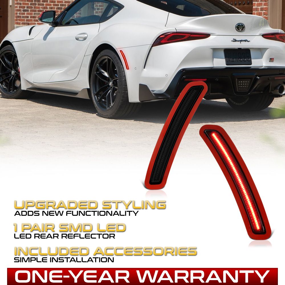 2020-2022 Toyota GR Supra Rear LED Side Marker Lights - Smoked - LAC ...