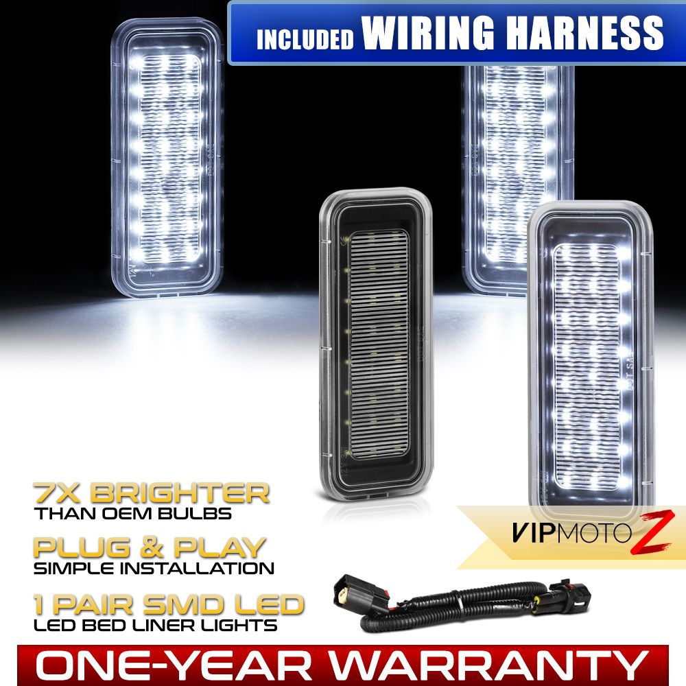 2020-2022 Toyota Tacoma 5500K Full LED Truck Bed Lights w/ Wiring - Set ...