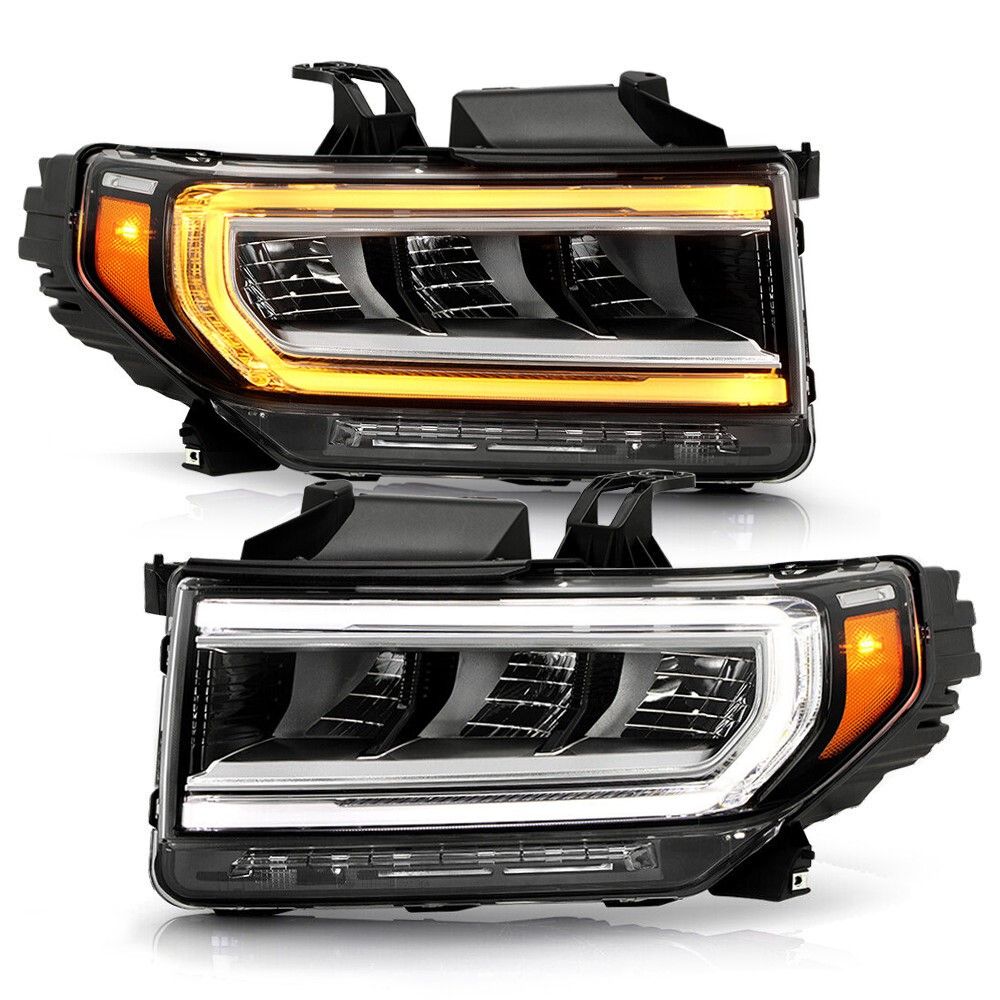 Spyder - 2020-2023 GMC Acadia SL|SLE|SLT|Denali LED Headlight - Set - HD-JH-GAC20SL-FLED-OE-L-R