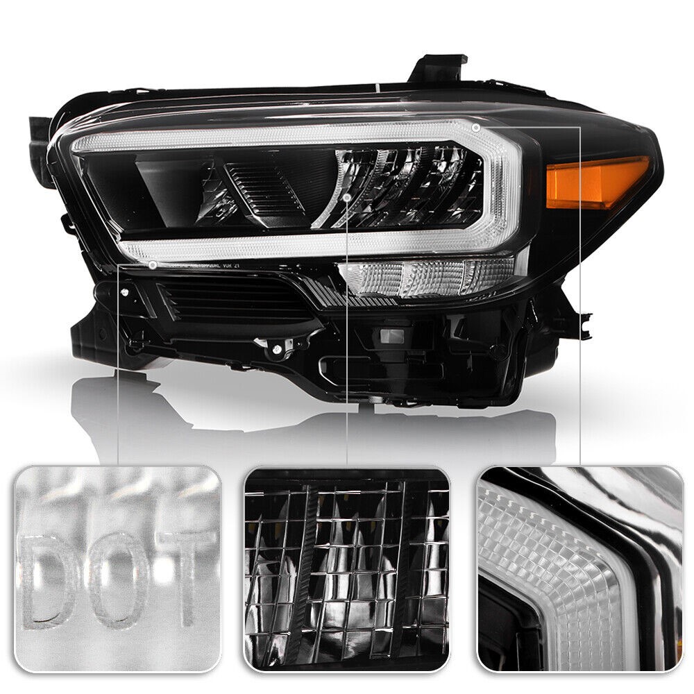Spyder 2020-2023 Toyota Tacoma Limited|TRD Black Full LED Headlights ...
