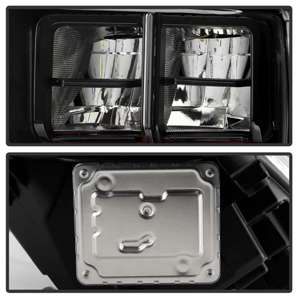 2021-2023 Ford F150 w/ Quad LED Reflector Black Replacement Headlight ...