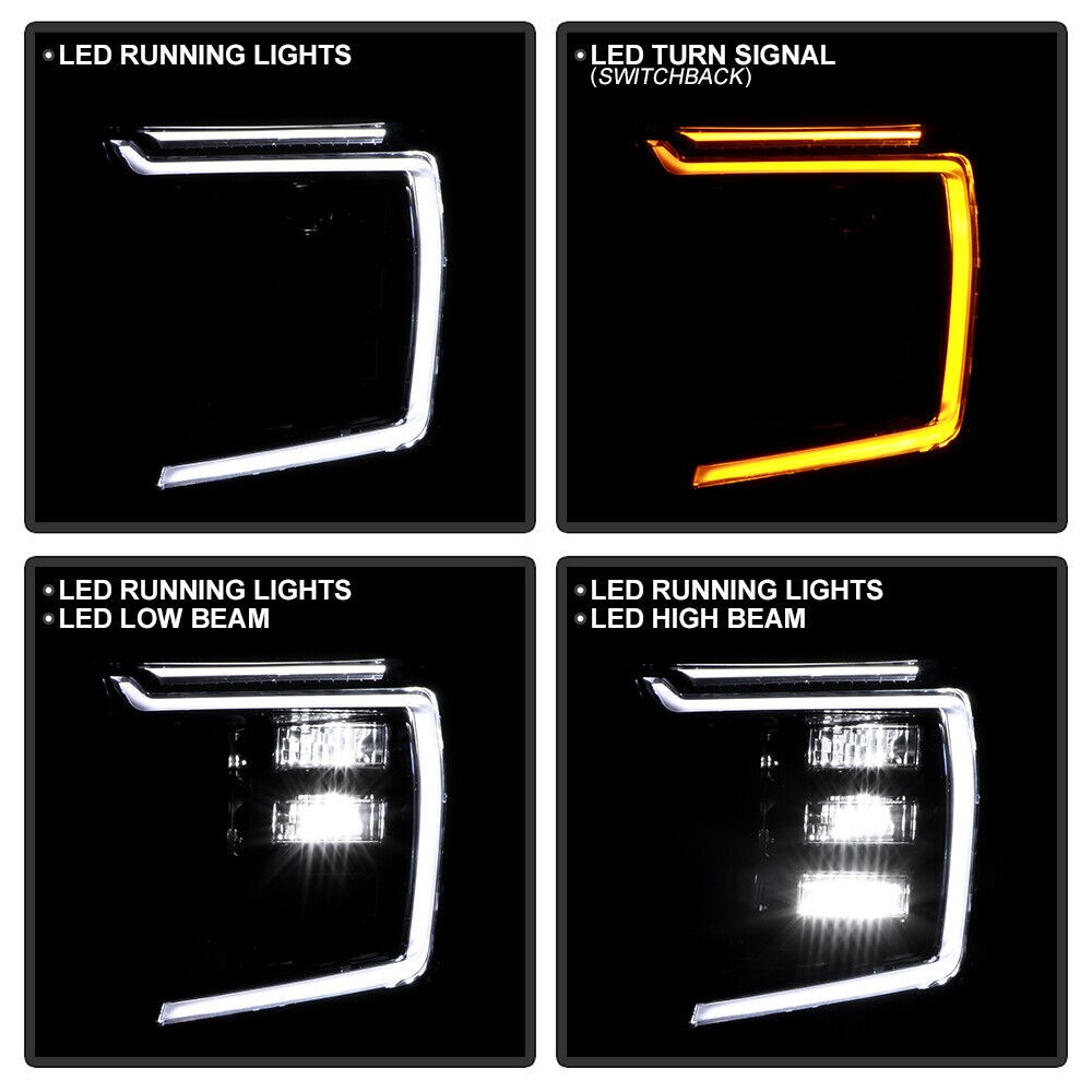 2021-2023 GMC Yukon XL Denali|AT4 Full LED Headlights - Driver + Passenger Set HD-JH-GYD21-FLED ...