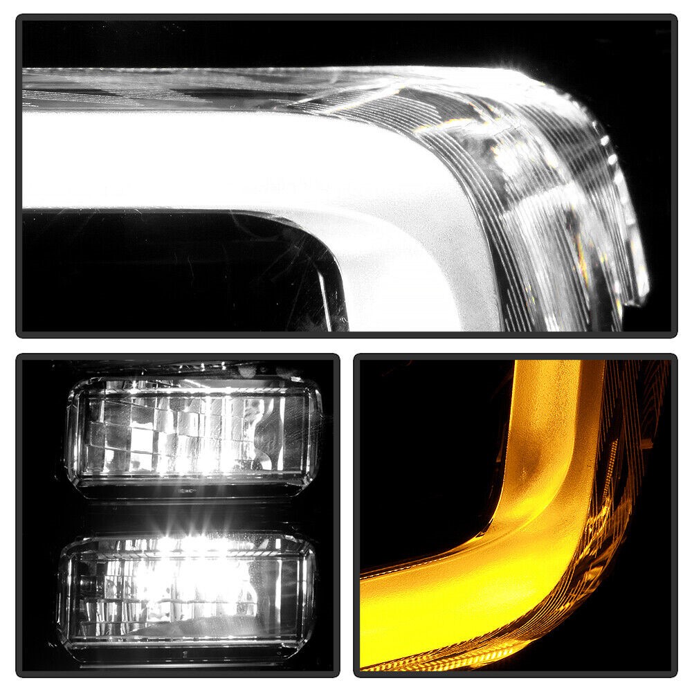 2021-2023 GMC Yukon XL SLE|SLT Chrome Trim Full LED Headlight Driver + Passenger Set HD-JH-GYD21 ...