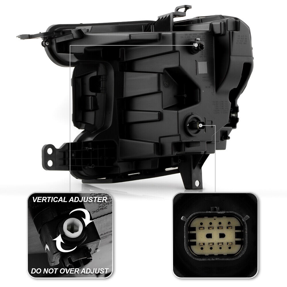 2021-2023 GMC Yukon XL SLE|SLT Chrome Trim Full LED Headlight Passenger Side HD-JH-GYD21-FLED-OE ...