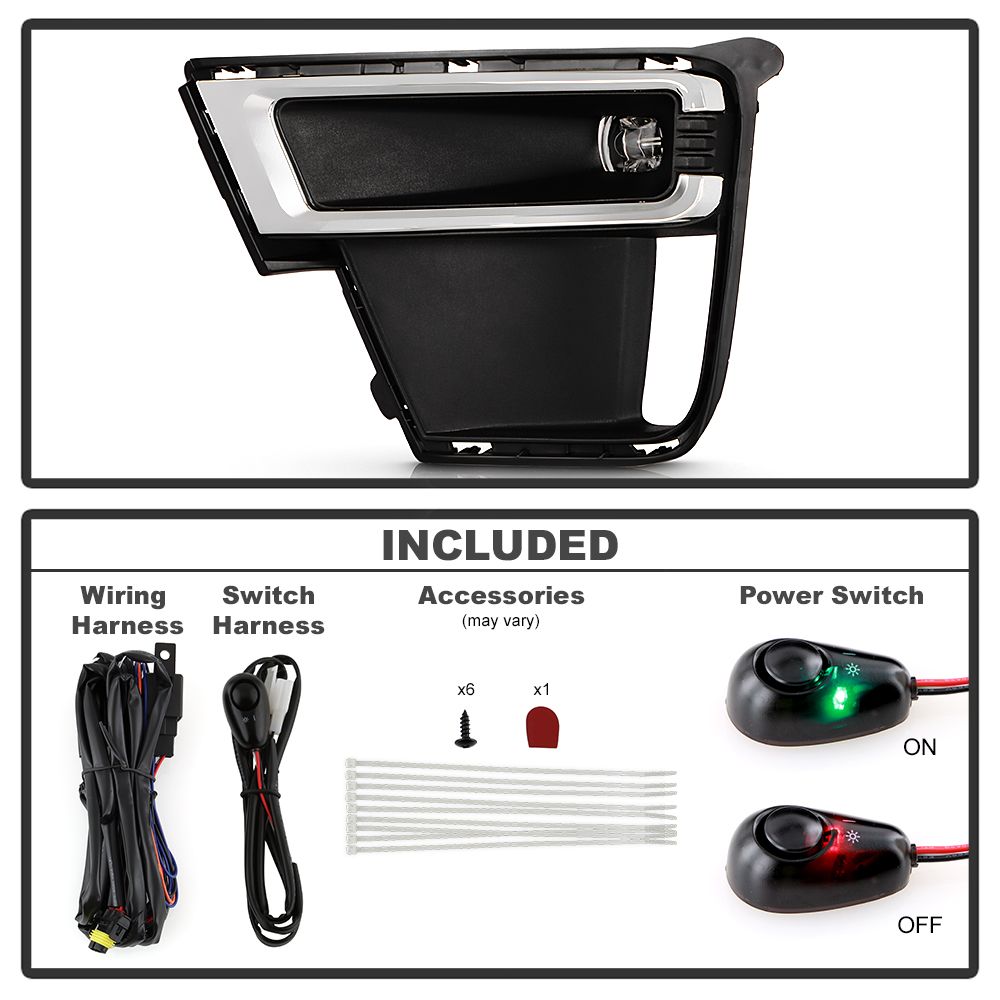 2022-2024 Ford Expedition LED Bumper Fog Lights Driving Lamps w/ Switch ...