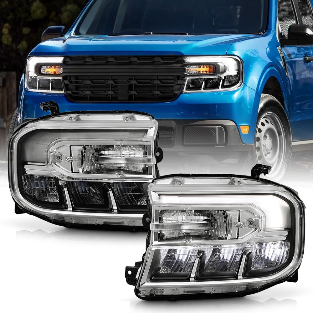 2022-2024 Ford Maverick [Base model] LED DRL Retro-Style Headlights ...