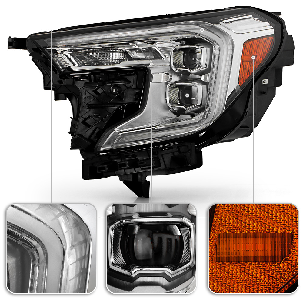 2022-2024 GMC Terrain Denali DRL LED Projector Headlight - Driver Side