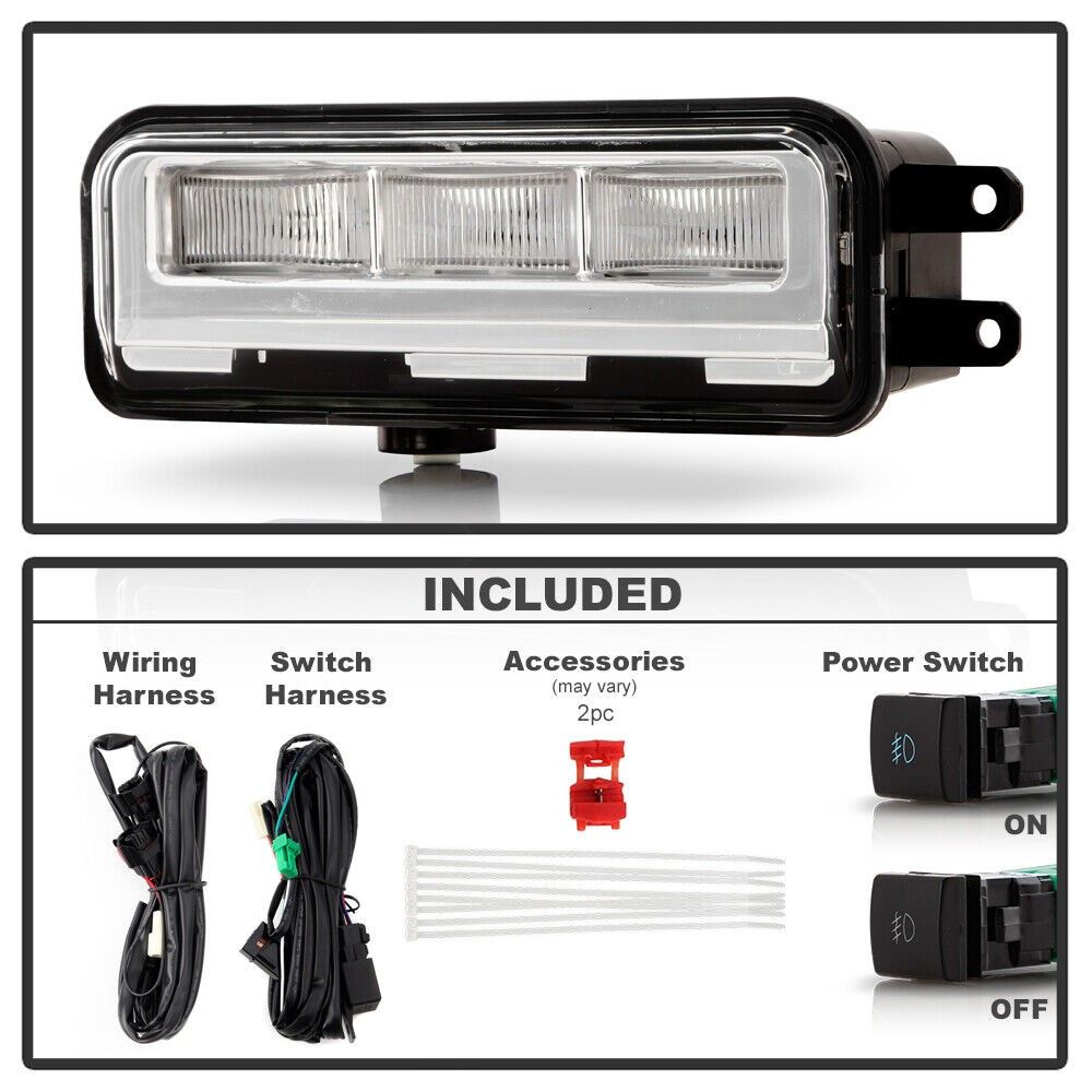 Spyder 2022-2024 Toyota Tundra Bumper LED Fog Light Set [FL-CL-TTU2022-LED-C]