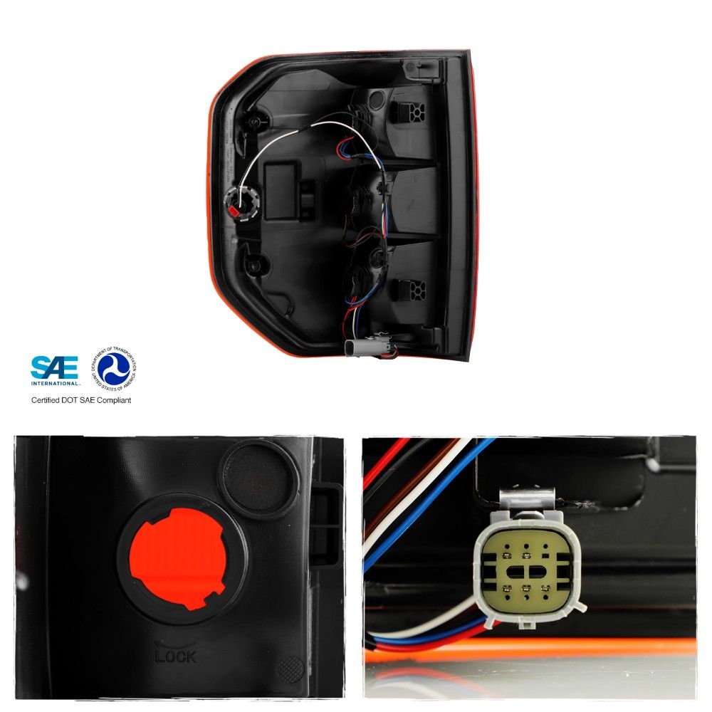 2022-2025 Ford Maverick Lariat Full LED Tail Light Smoke Lens - Driver ...