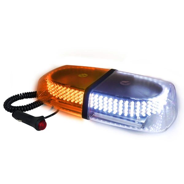 240 White/Amber LED Magnetic Roof Top Emergency Hazard Warning Strobe Light