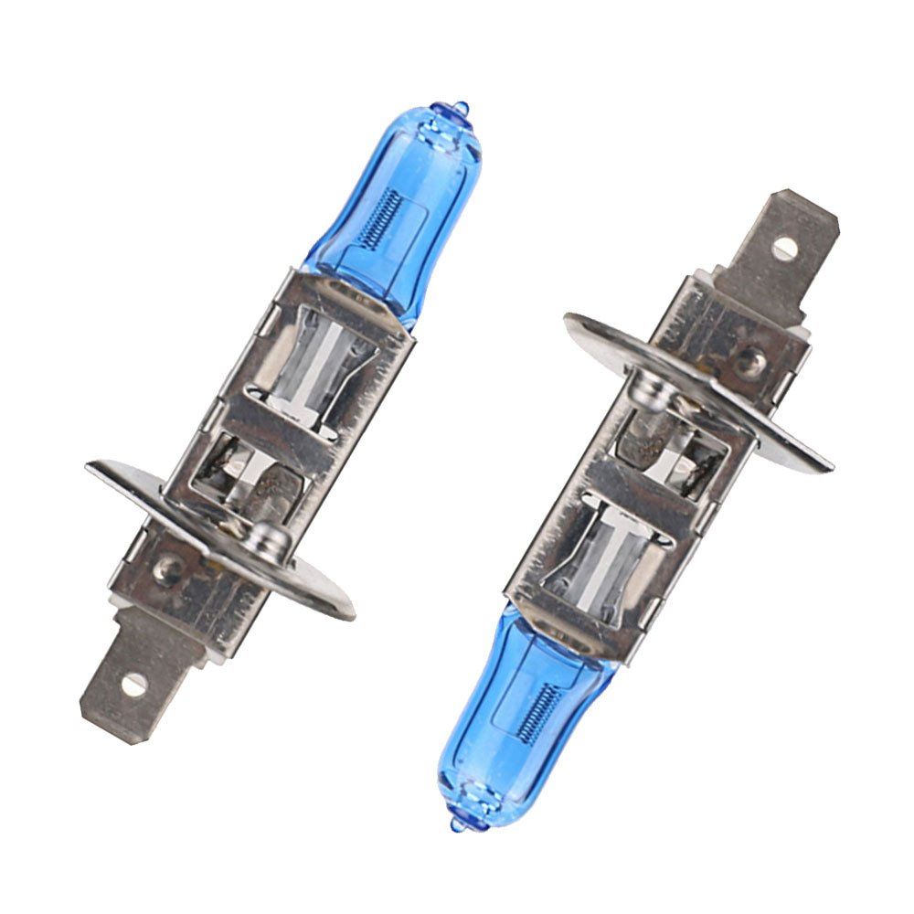 Pair 12V 100W H1 Super White Halogen Replacement Driving Light Bulbs