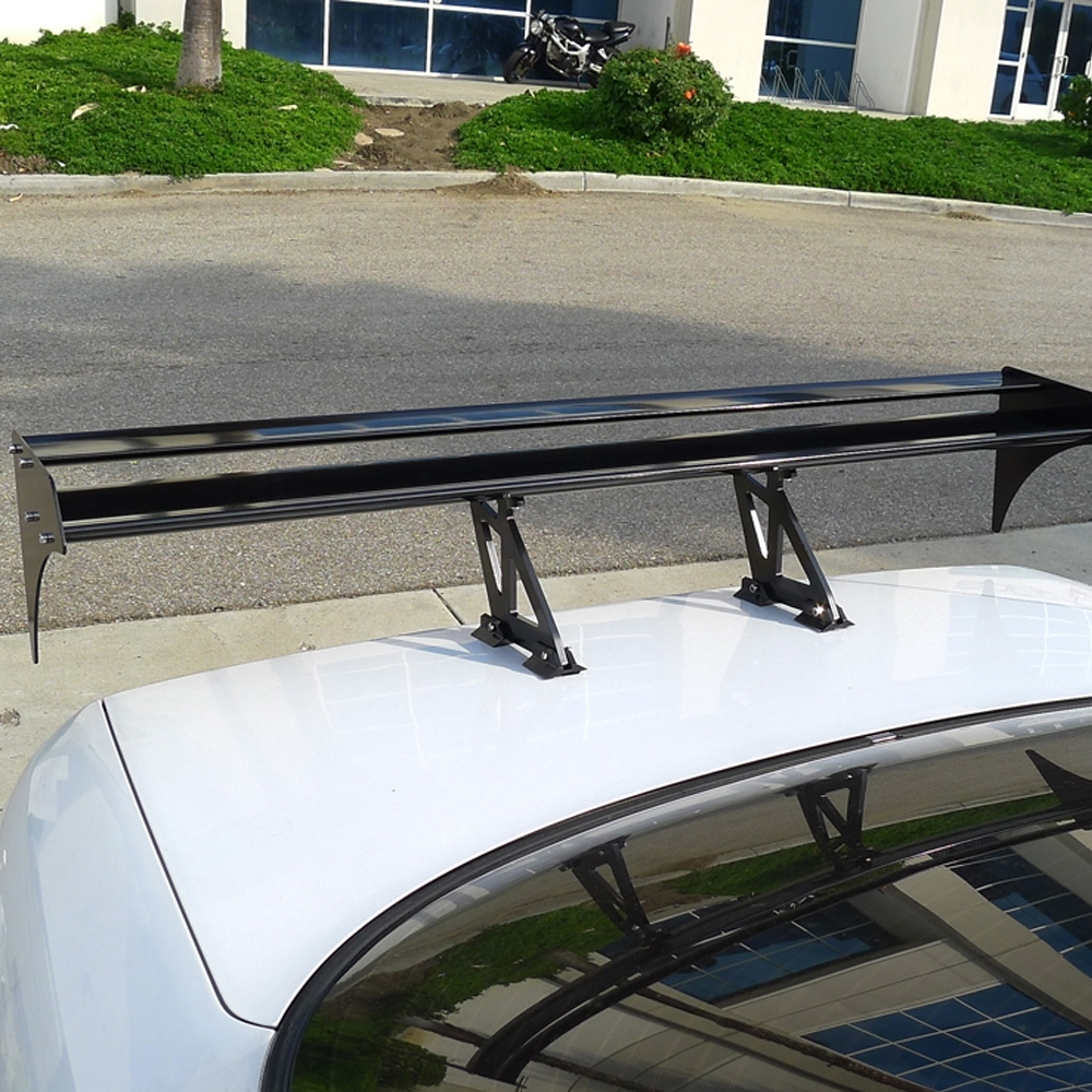 52" Double Deck Aluminum GT Type III Racing Trunk Spoiler Wing