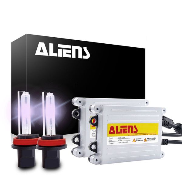 55W 12000K Violet HID Xenon Headlights Conversion Kit H1 H3 H8 H9 H10 ...