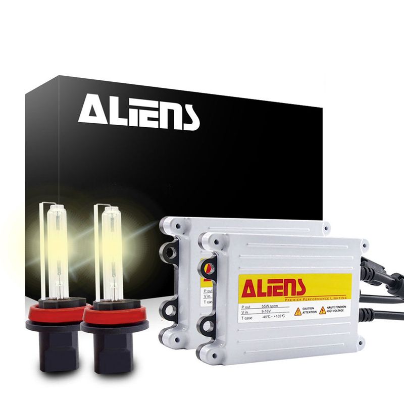 55W 3000K Yellow HID Xenon Headlights Conversion Kit H1 H3 H8 H9 H10 ...