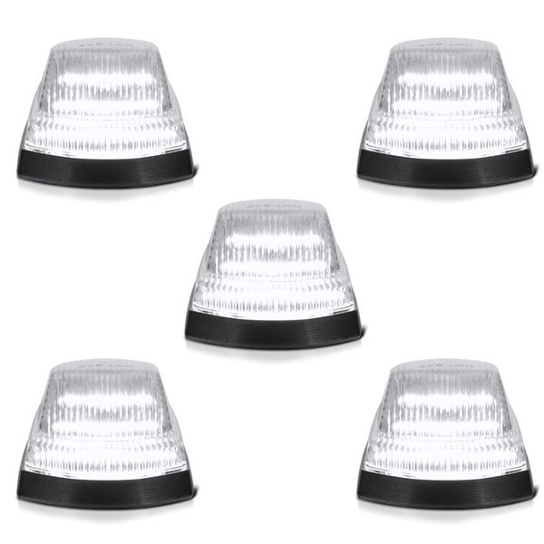 5PC LED Clear Roof Cab Clearance Running Lights For 2017-2022 Ford F250 ...
