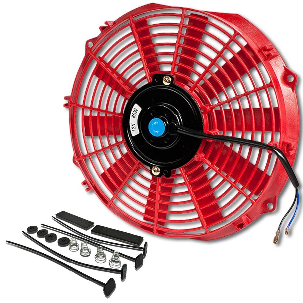 94-95 Ford Mustang 4th Gen MT Aluminum Racing 3-Row Radiator+12" Fans ...