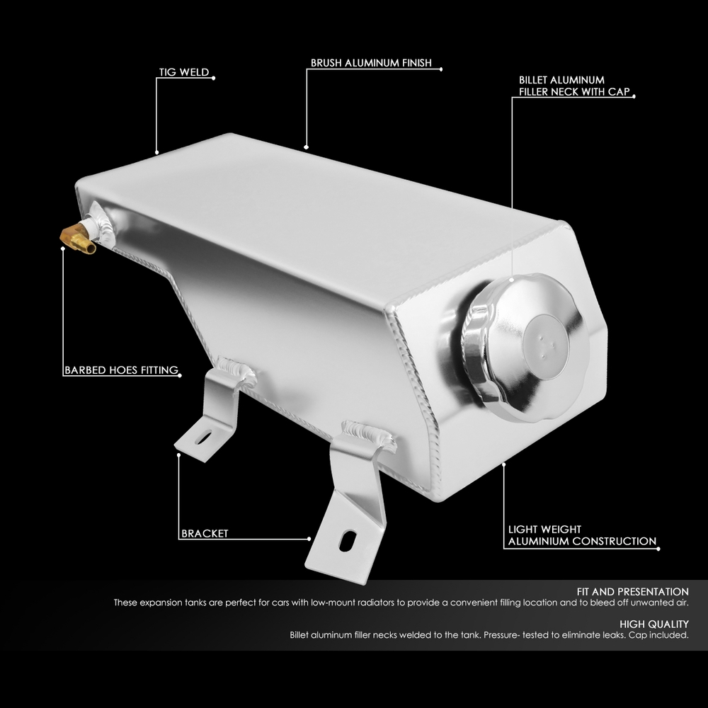 81-95 Jeep Wrangler/CJ5/CJ7 Aluminum Coolant Recovery Overflow Tank ...