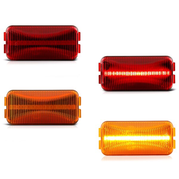 84-96 Ford F250 F350 Dually LED Dually Fender Marker Lights - Amber ...