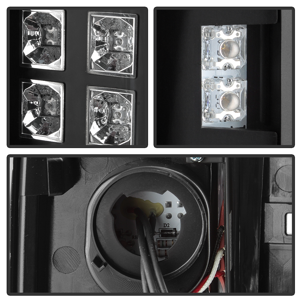 85-05 Chevy Astro / GMC Safari Performance Altezza LED Tail Lights - Black