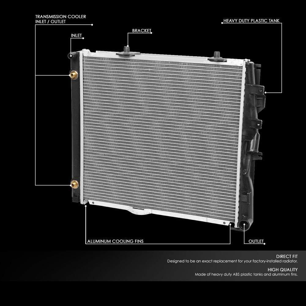 86-93 Mercedes-Benz 300E 300CE 300TE OE Style Aluminum Core Radiator ...