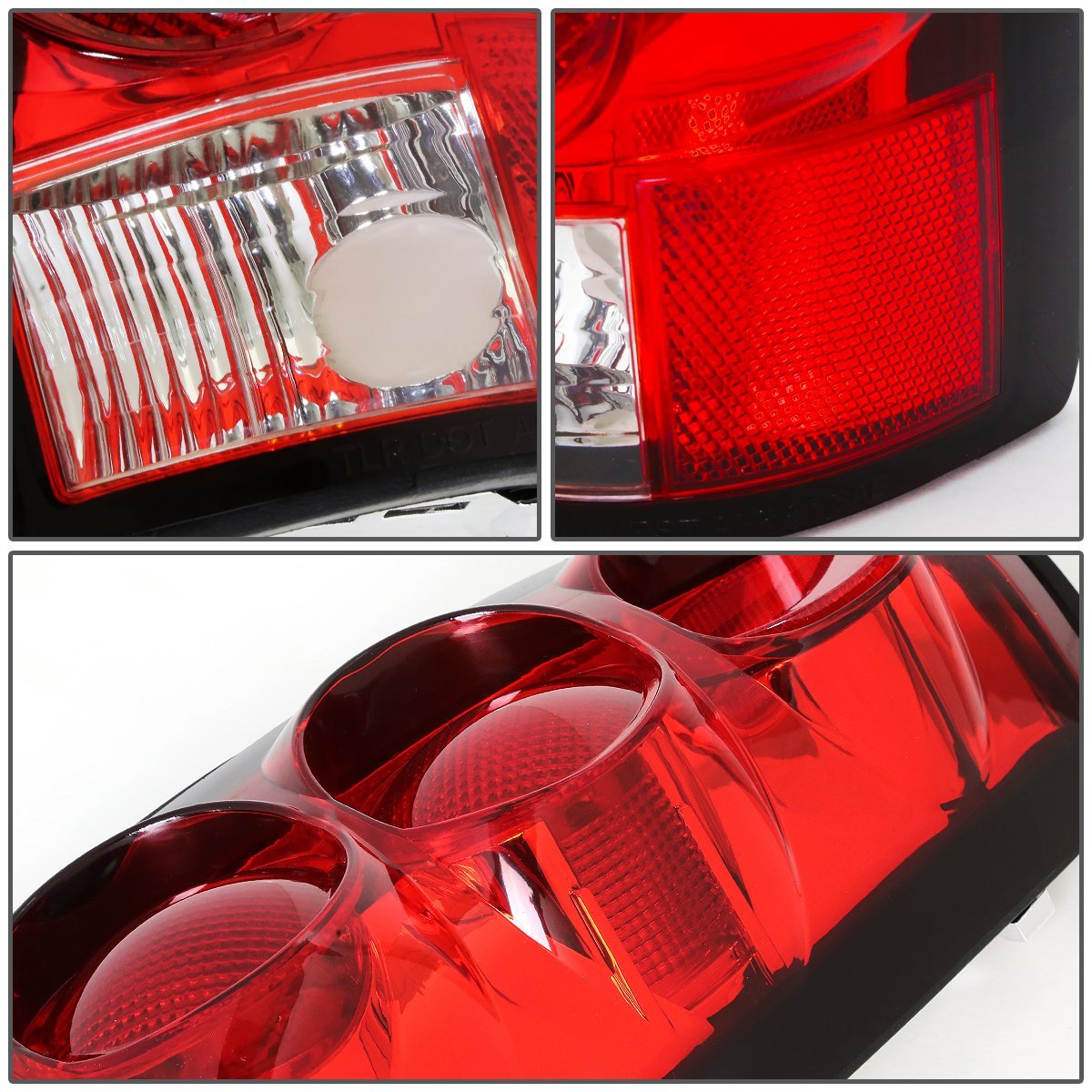 88-00 Chevy/GMC C/K C10 Series Pair of Red Clear Lens Altezza Style ...