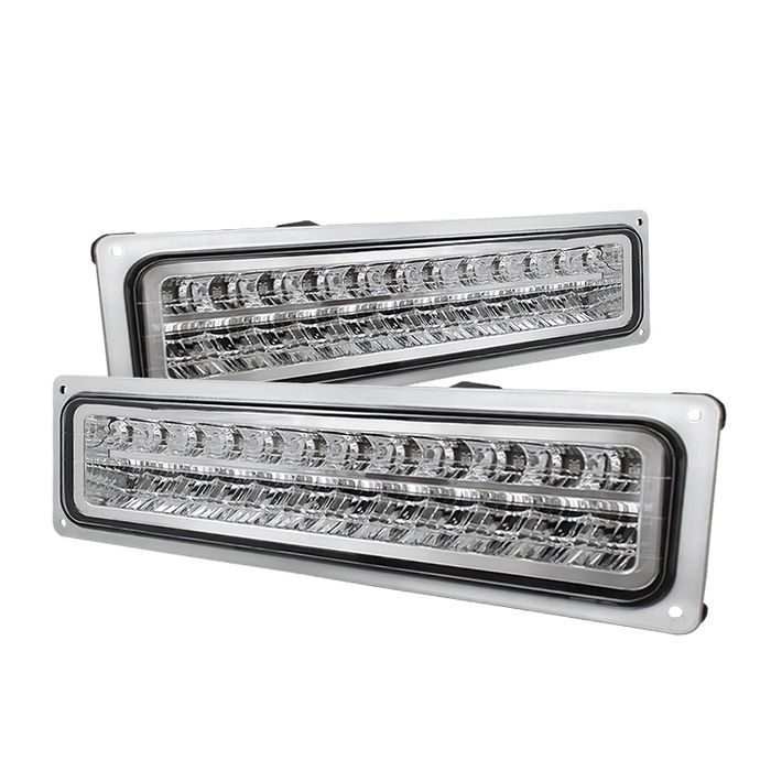 88-98 Chevy C/K 1500/2500/3500 LED Bumper Signal Lights - Chrome