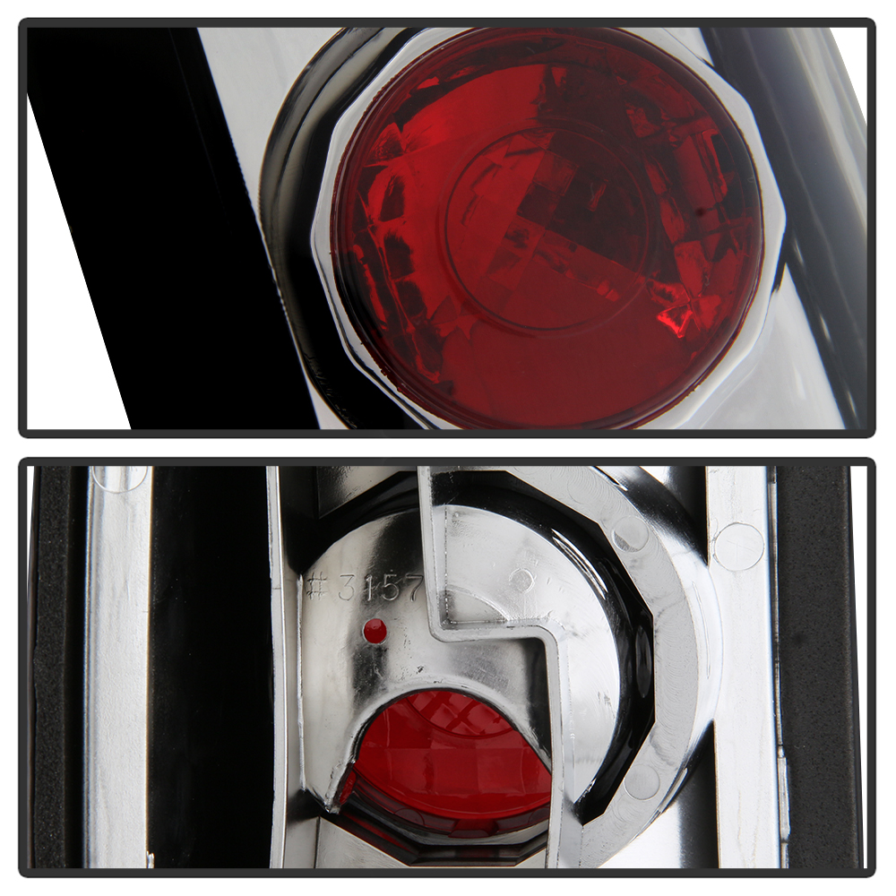 SPYDER 88-98 Chevy C10 Ck 1500 2500 Altezza Tail Lights - Chrome ALT-YD ...