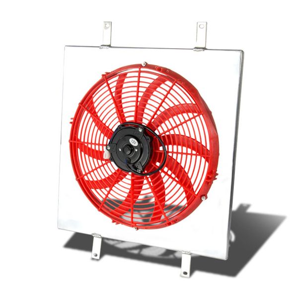 89-92 Mazda RX7 FC Aluminum Racing Radiator Fan Shroud - Red