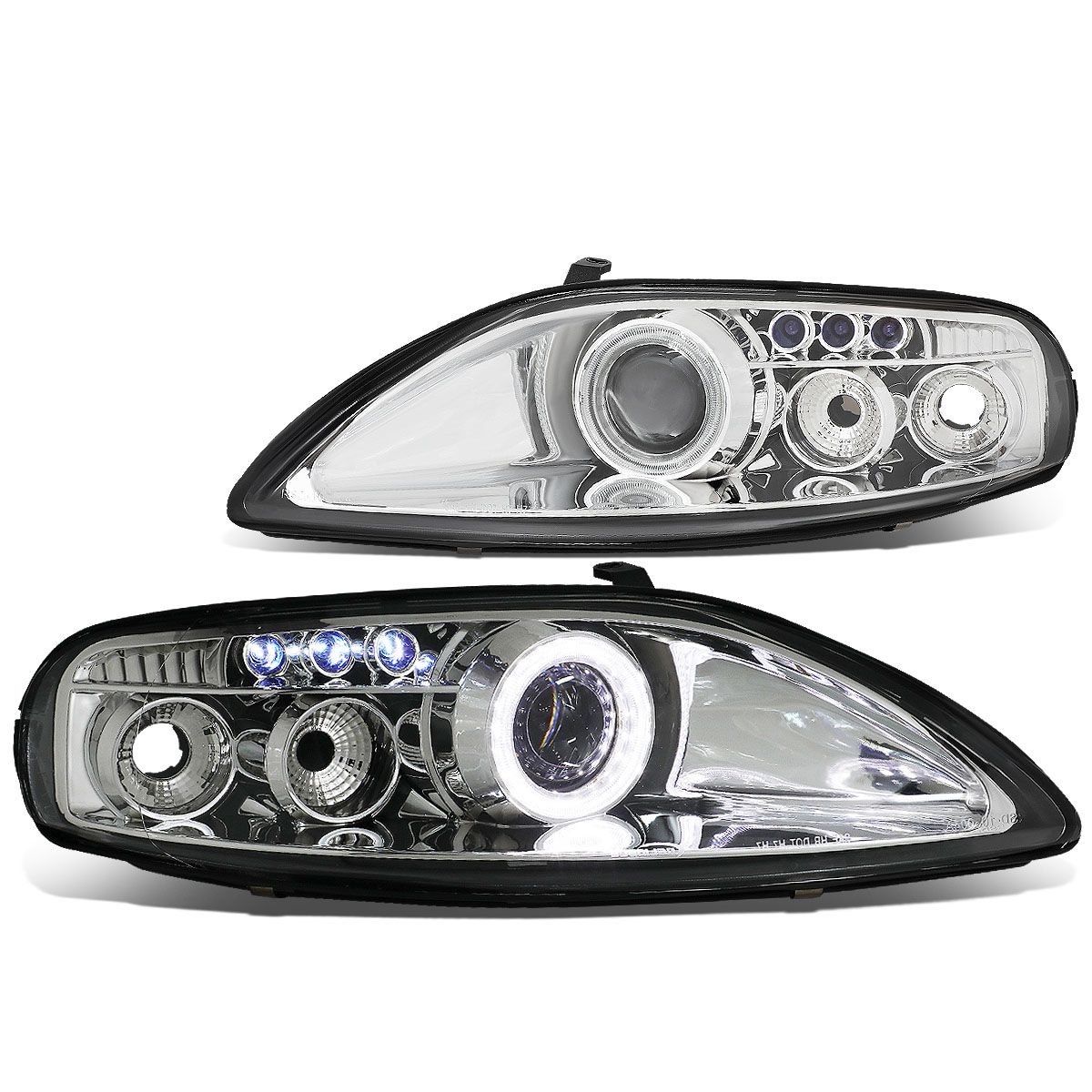 92-00 Lexus SC300 / SC400 Z30 Pair of Projector LED Halo Ring Headlight ...