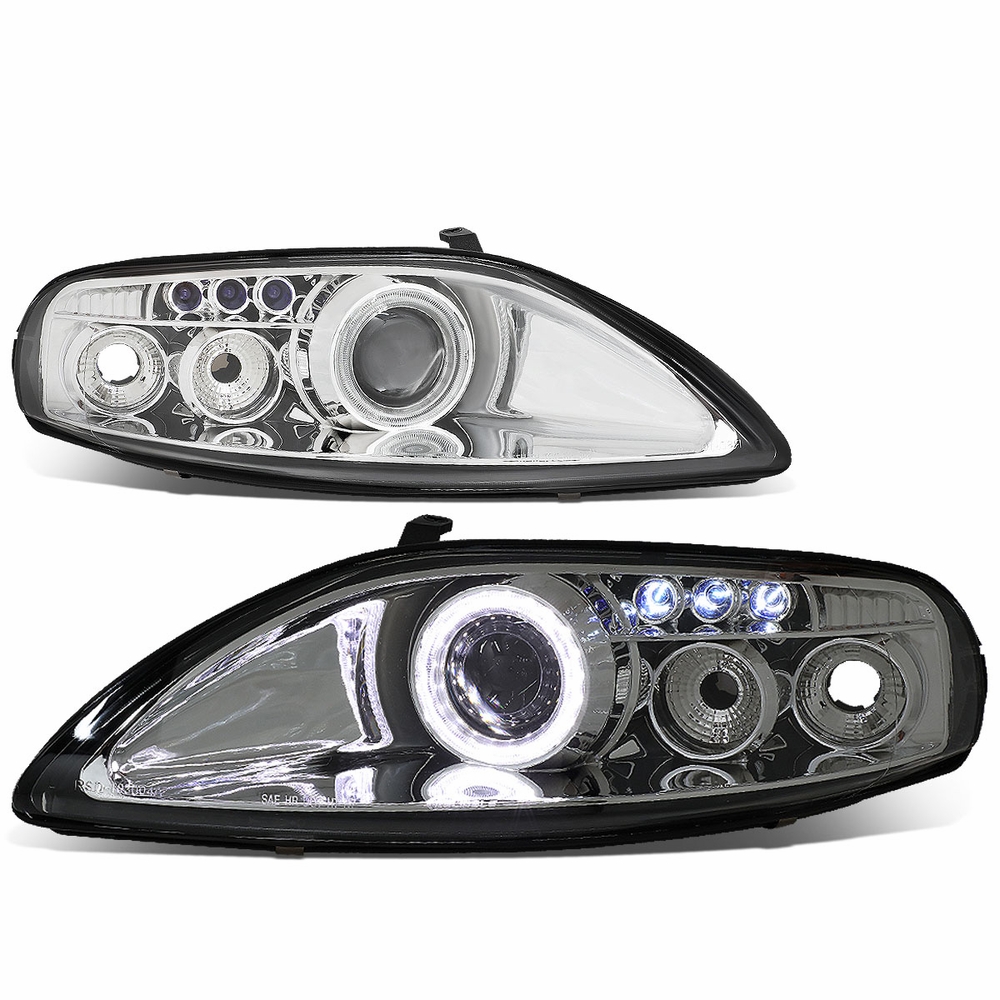 92-00 Lexus SC300 / SC400 Z30 Pair of Projector LED Halo Ring Headlight ...