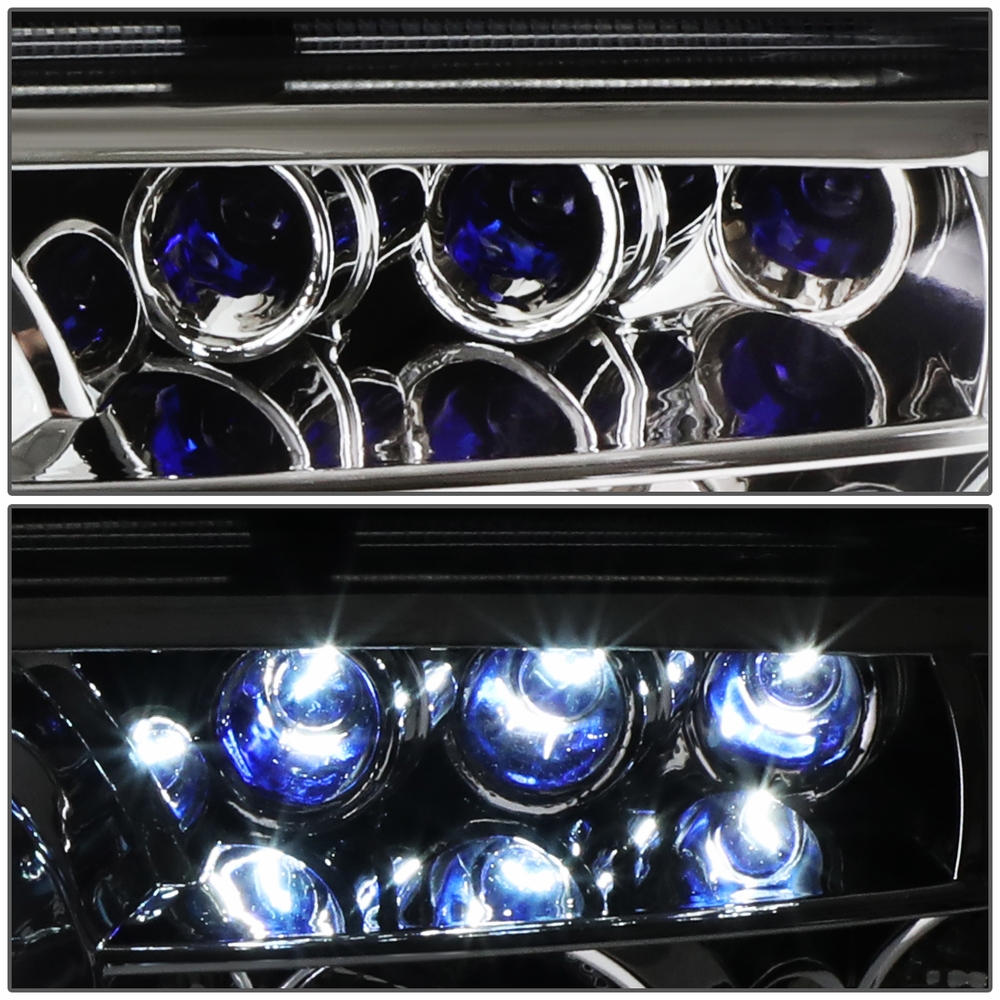 92-00 Lexus SC300 / SC400 Z30 Pair of Projector LED Halo Ring Headlight ...