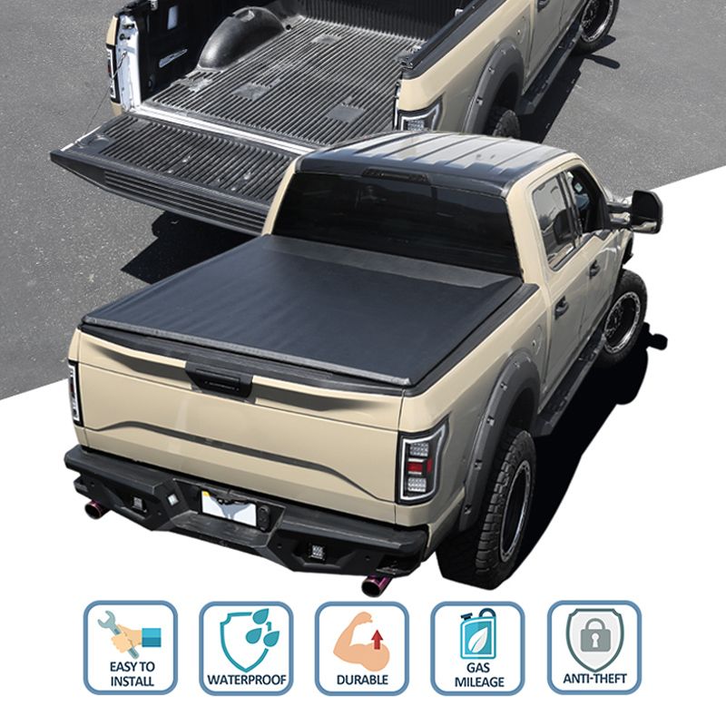 93-11 Ford Ranger Flareside 6FT Short Bed Roll Up Soft Black Vinyl ...