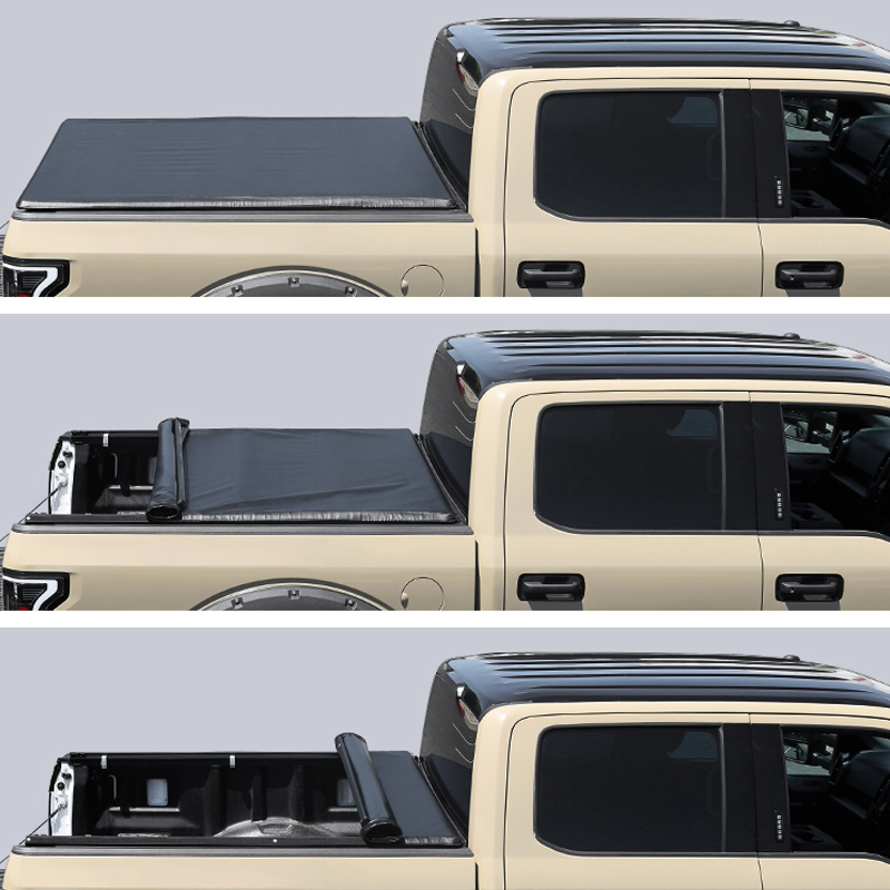 93-11 Ford Ranger Flareside 6FT Short Bed Roll Up Soft Black Vinyl ...