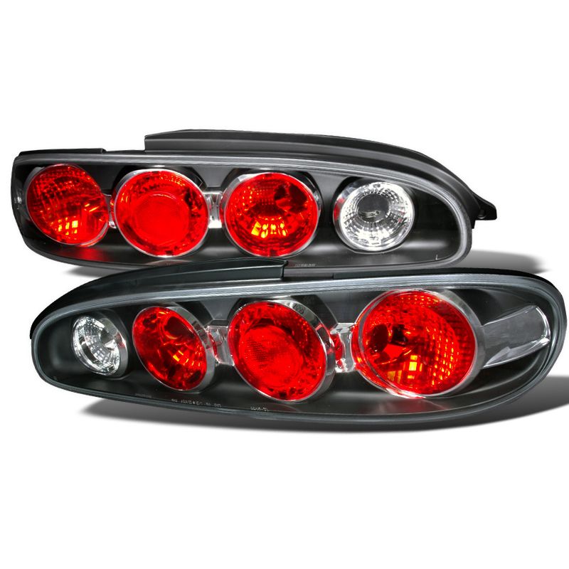 93-97 Mazda Mx6 Altezza Tail Lights JDM Black