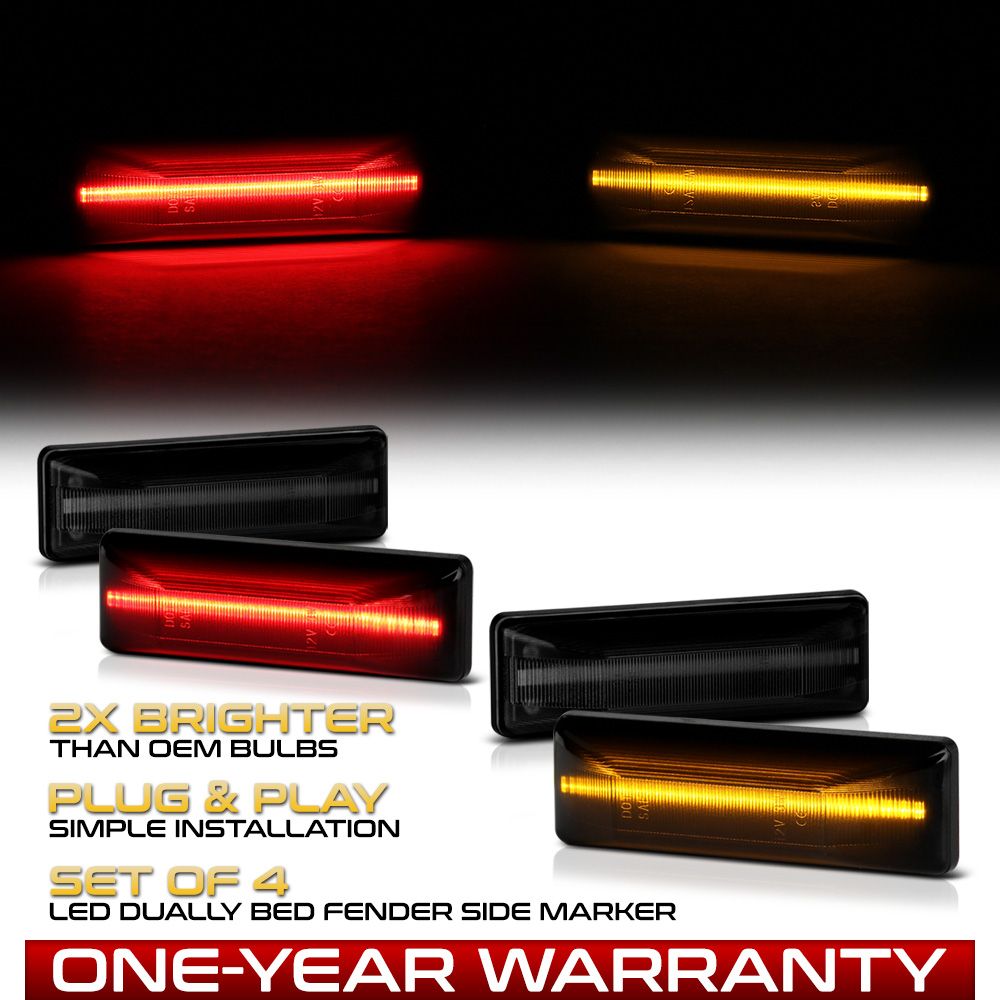 94-02 Dodge Ram 2500 3500 Dually LED Dually Fender Marker Lights ...