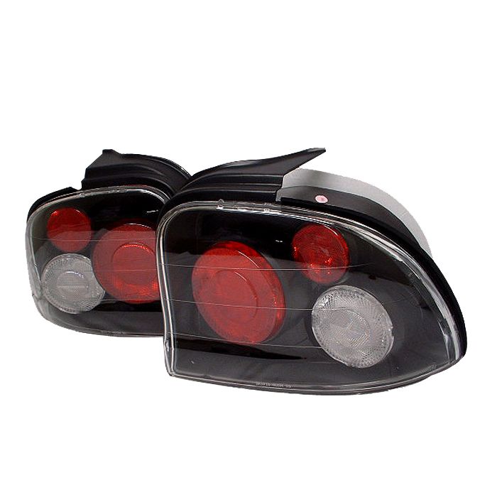 SPYDER 95-99 Dodge Neon Euro Altezza Tail Lights - Black ALT-YD-DN95-BK