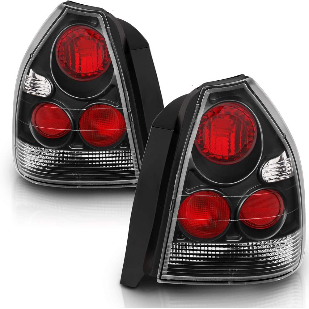 96-00 Honda Civic 3dr Hatchback Only Altezza Tail Lights - Black