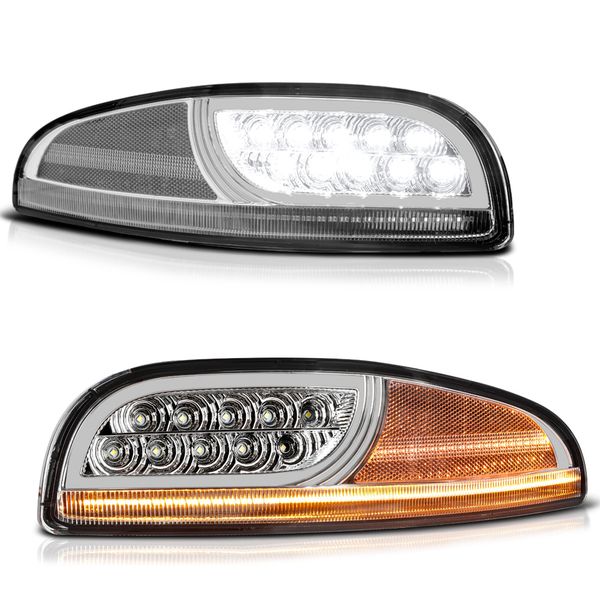 97-04 Chevy Corvette C5 Switchback + Sequential Signal LED Front ...