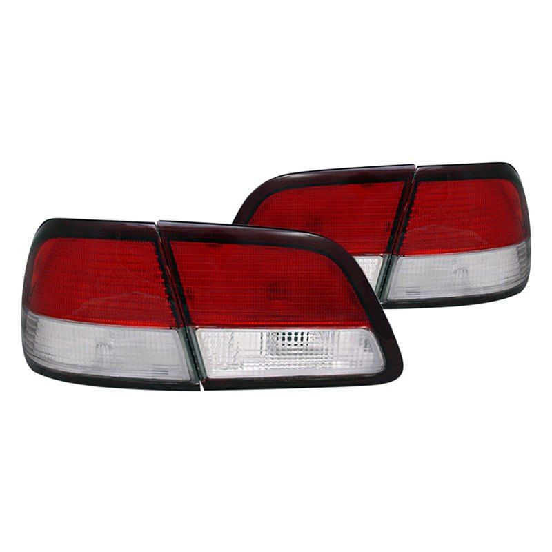97-99 Nissan Maxima JDM Style Red Clear Tail Lights