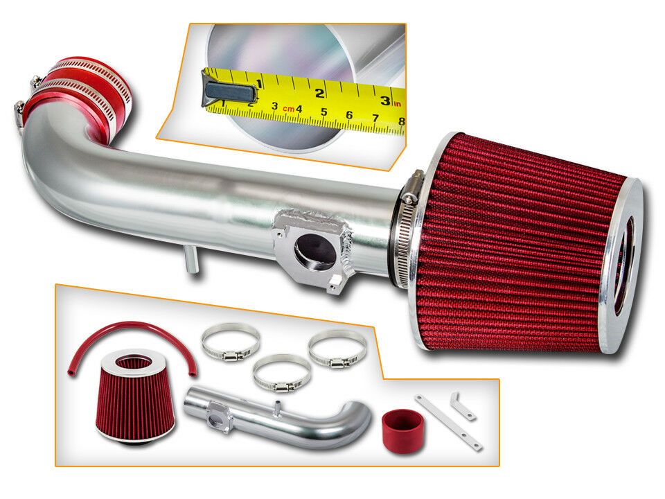 98-02 Toyota Corolla (with Filter) Short Ram Air Intake Kit - Red