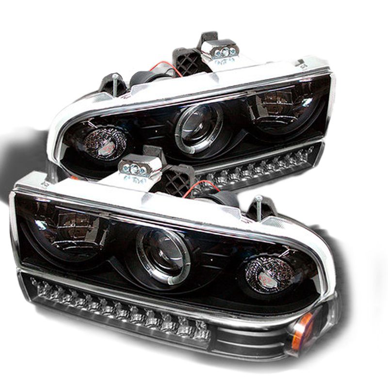 98-04 Chevy S10 Blazer Halo Projector Headlights Led Bumper