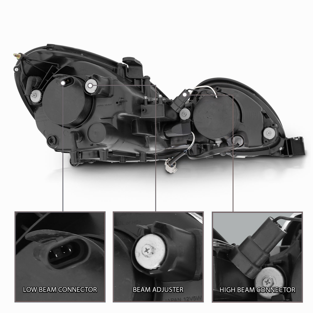 98-05 Lexus GS300 / GS400 VIP LED Angel Eye Halo Projector Headlights ...