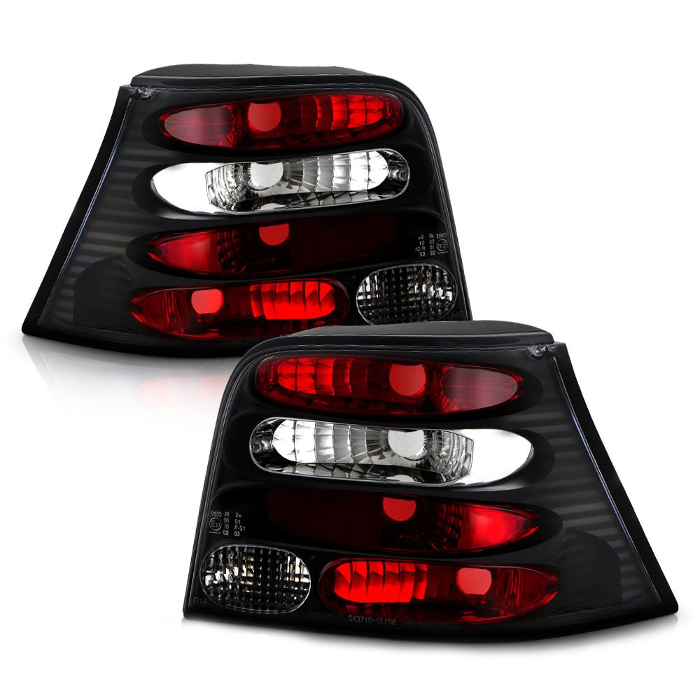 SPYDER 99-06 Volkswagen Golf / R32 MK4 Euro Altezza Tail Lights - Black ...