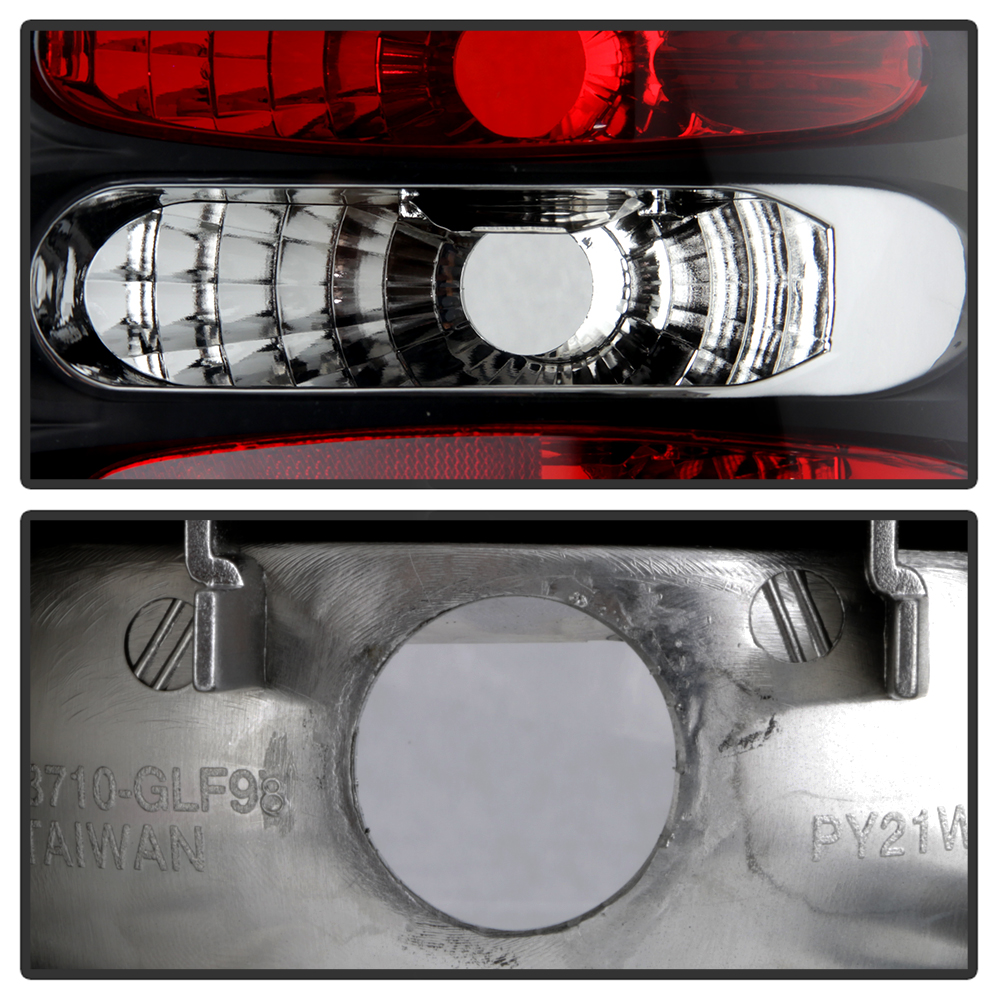 SPYDER 99-06 Volkswagen Golf / R32 MK4 Euro Altezza Tail Lights - Black ...