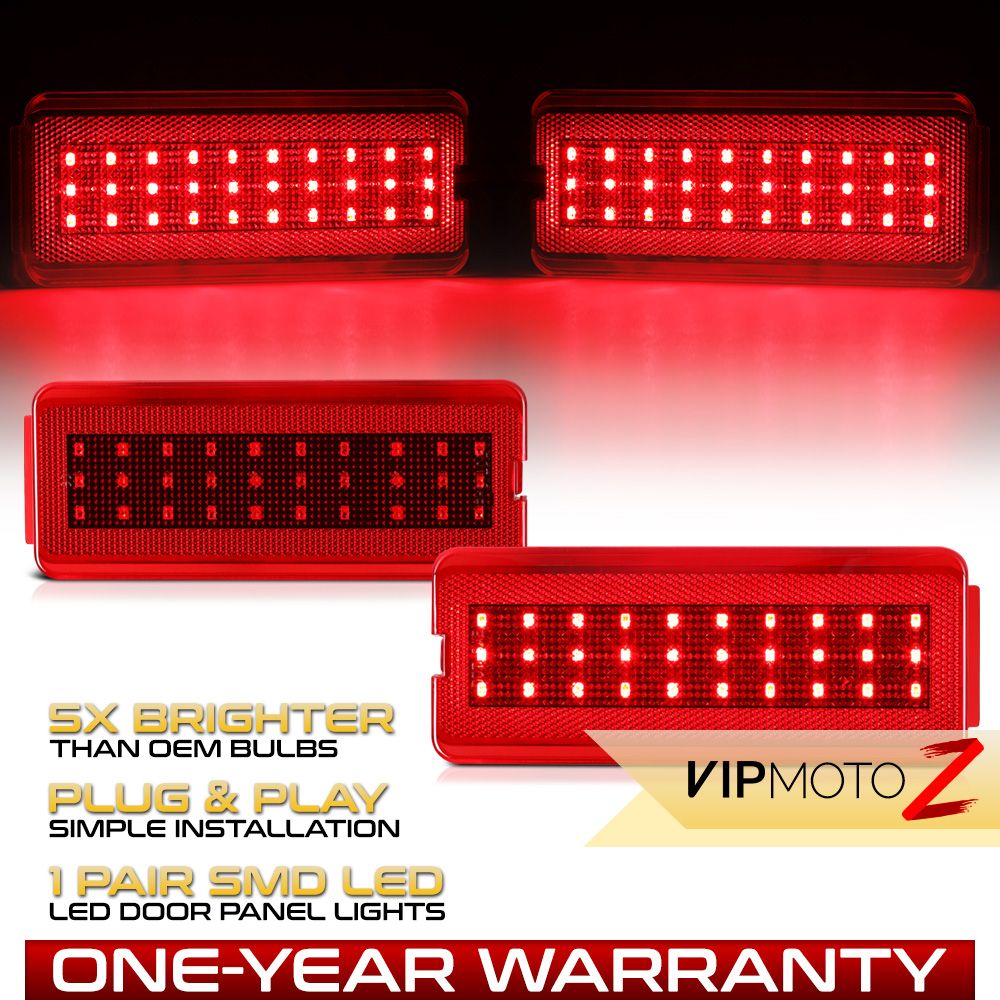 99-07 Ford F250 F350 Superduty Excursion Red LED Interior Door Panel ...