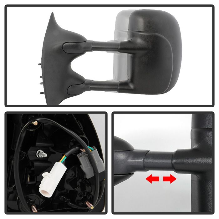 Factory Style Tow Mirrors - 99-07 Ford F250-F550 Super Duty / 01-05 ...